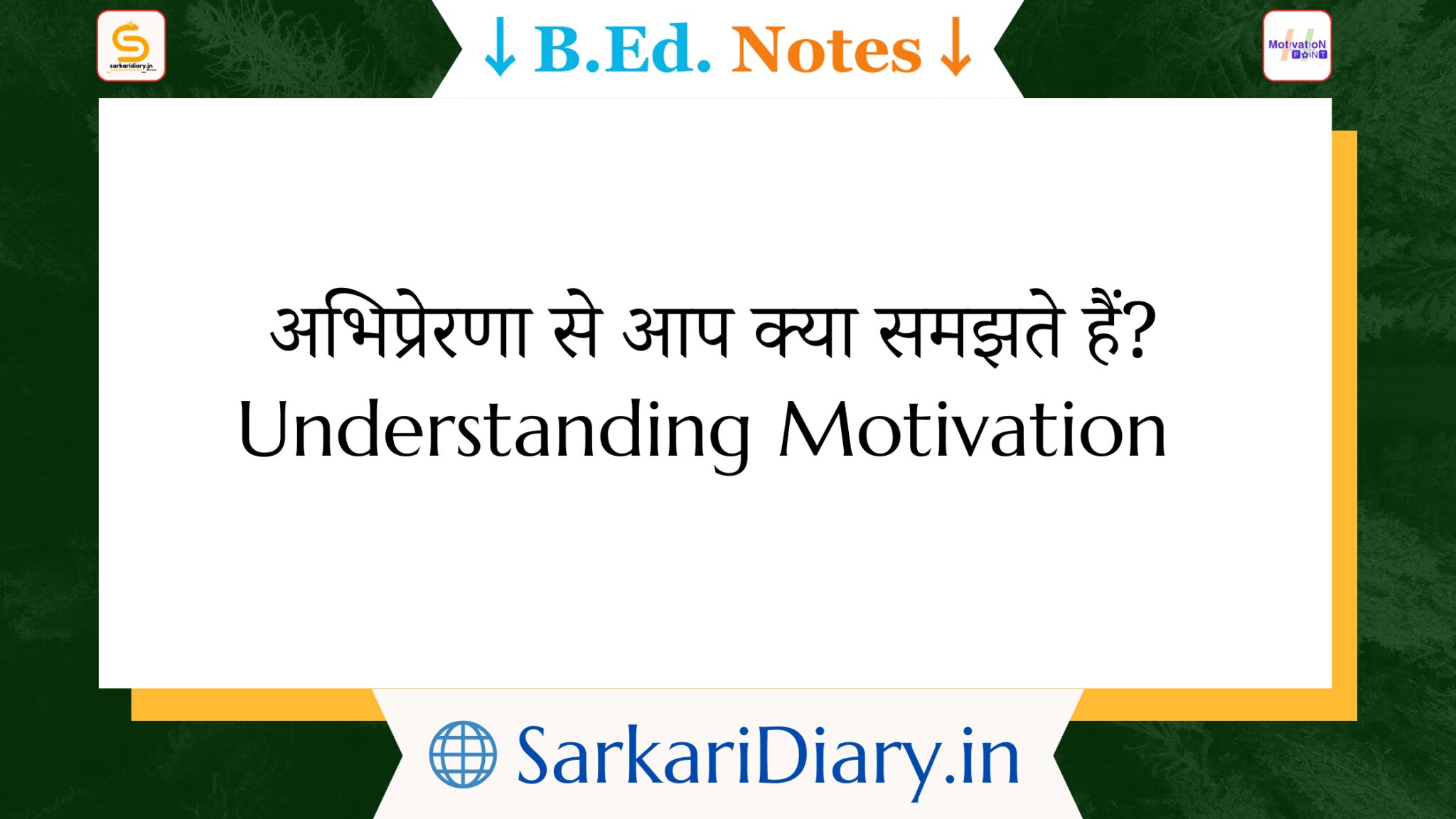 Assessment for Learning B.Ed Notes - Sarkari Diary